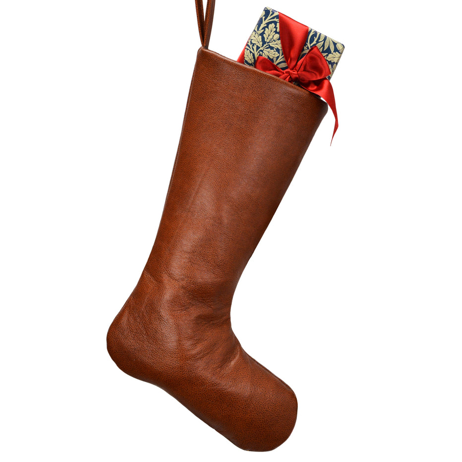Shop the Etienne Luxury Leather Christmas Stocking | Urban Avenue